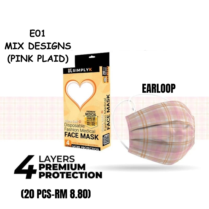 PENUTUP MUKA DEWASA 4 PLY MEDICAL FACE MASK 🔥 MIX DESIGN EDITION 🔥Face ...