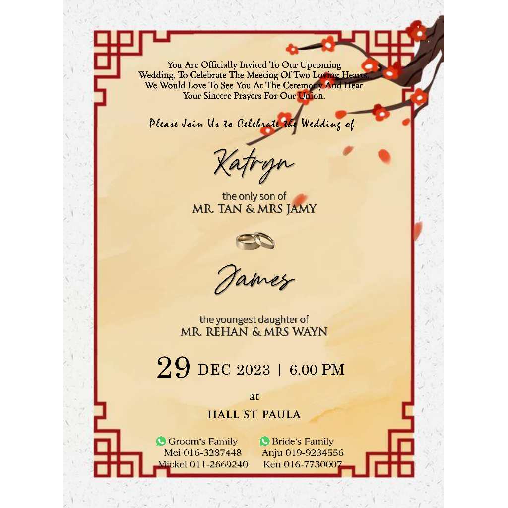 Kad Kahwin Digital/Digital Wedding Invitation/Kad Kahwin Murah/Alive ...