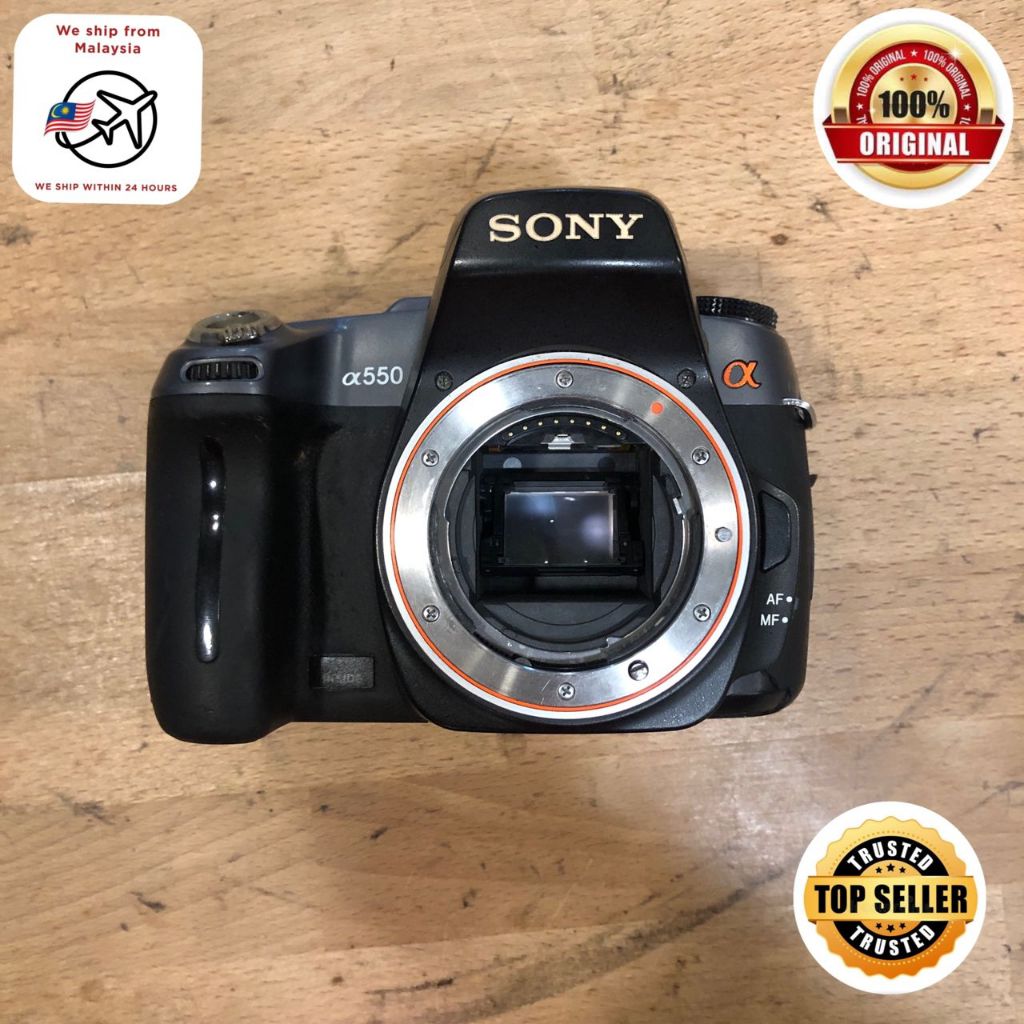 SONY A550 CAMERA DSLR FOR DISPLAY OR PARTS UNIT 100% ORIGINAL USED ...