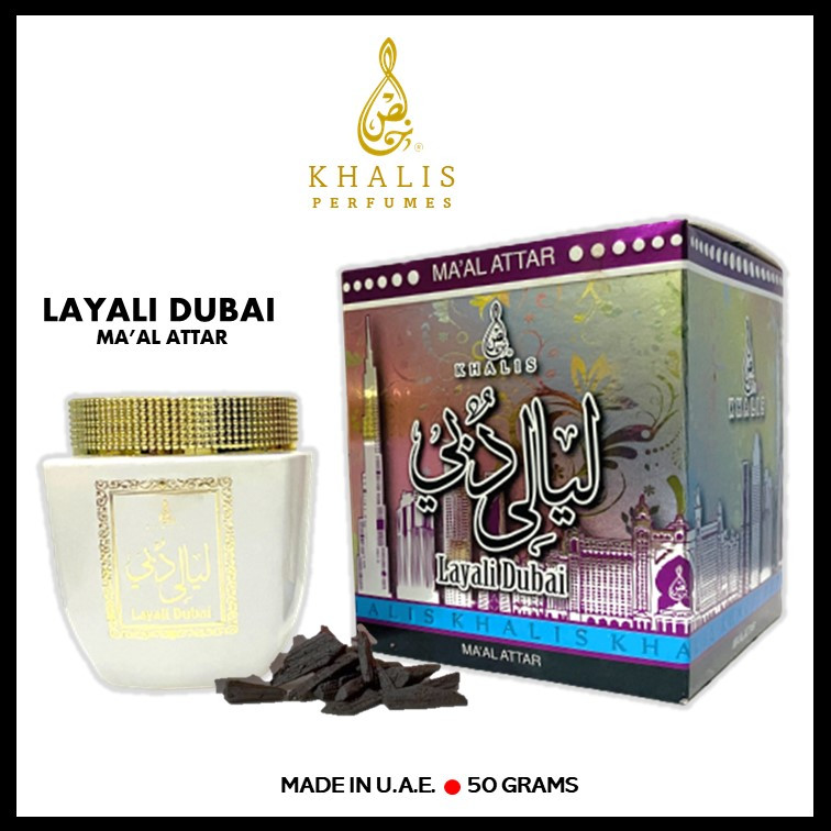 LAYALI DUBAI Ma'al Attar (50g) by KHALIS PERFUMES U.A.E. arabian ...