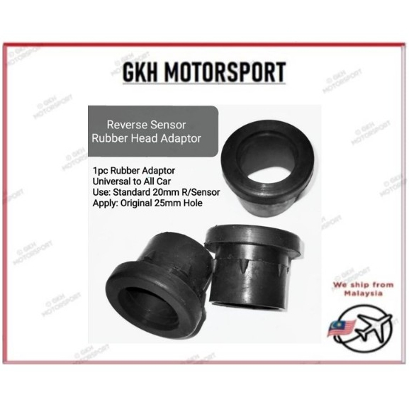 DIY Universal Reverse Sensor Rubber Adaptor 20mm to 25mm Hole Standand ...