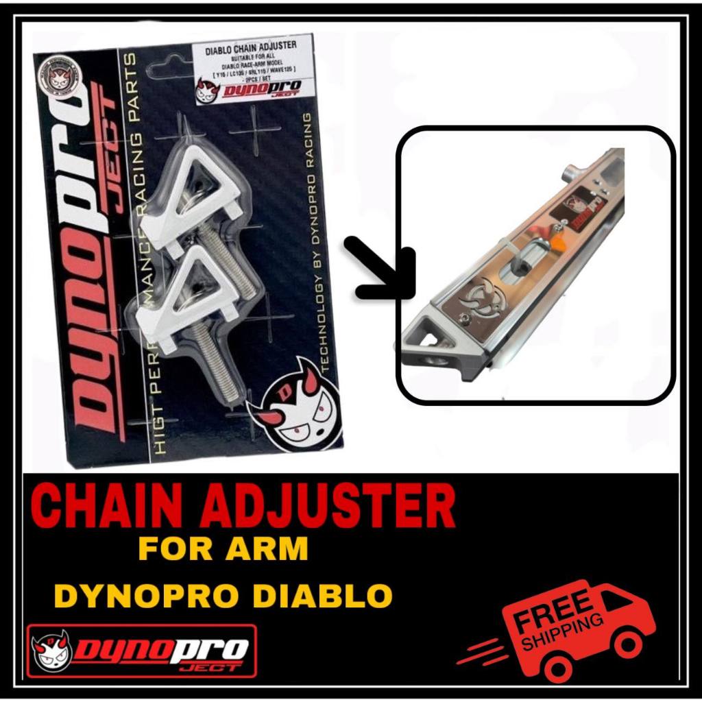 DYNO PRO CHAIN ADJUSTER ALLOY CNC HEAVY DUTY FOR DIABLO RACE ARM DYNO ...