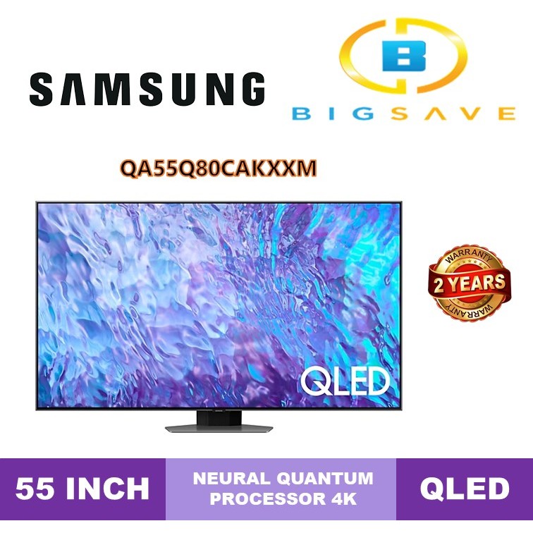 SAMSUNG 55" QA55Q80CAKXXM Q80C 55 INCH QLED 4K SMART TV | Shopee Malaysia