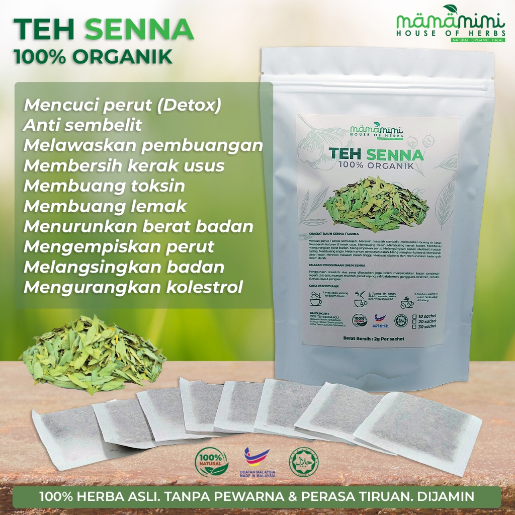 Teh Uncang Senna / Sanna / Cassia Senna 10/20/30 Sachet | Shopee Malaysia