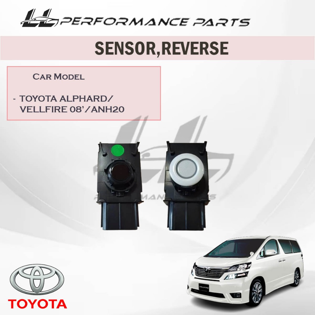 Reverse Sensor Toyota Alphard, Vellfire 08', Anh20 Rear Bumper Parking ...