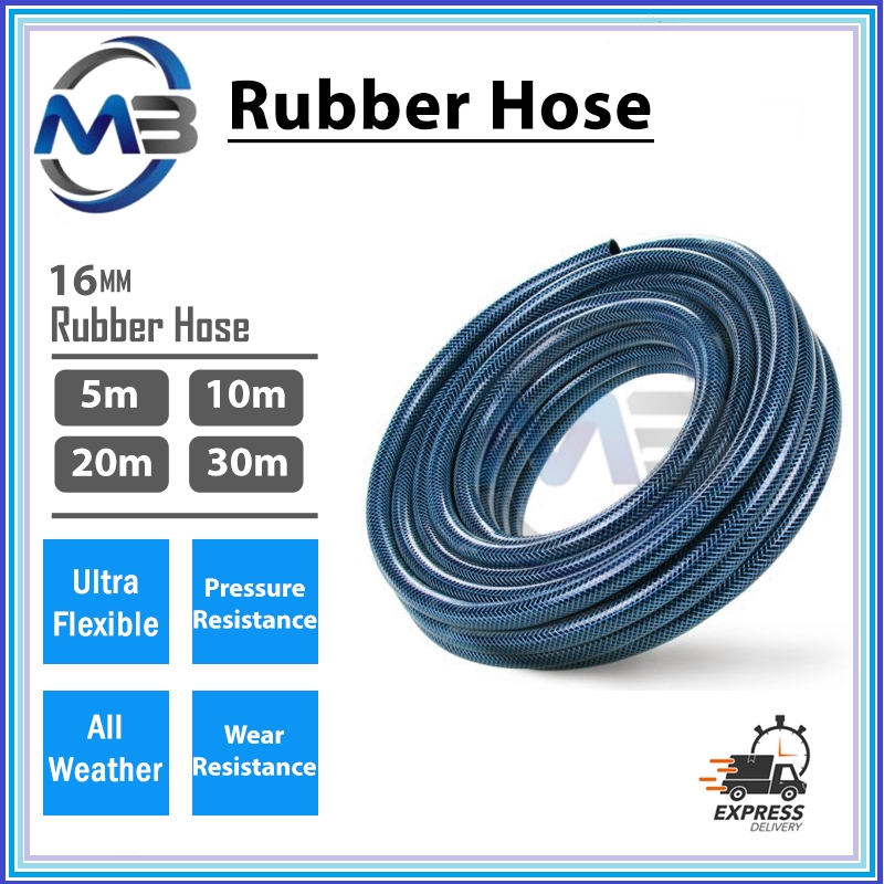 Getah Paip Paip Air | Blue Reinforced PVC Garden Hose, 5m, 10m, 20m and ...