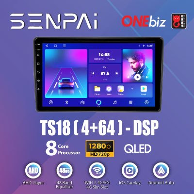 SENPAI TS10 / TS18 / T3L / TS7 Android Car GPS Player 2K Screen QLED ...