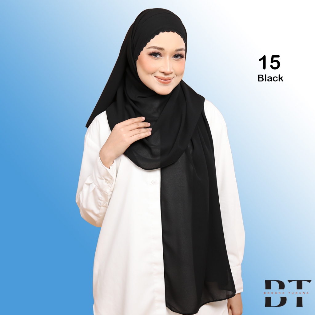 INSTANT SHAWL SULAM PANJANG 2Meter TAIBACK CHIFFON | SHAWL SULAM ...