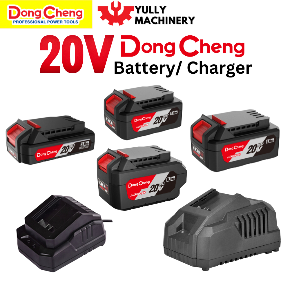 Dongcheng Battery 20v Dong Cheng 20v Battery MAX Battery Charger Original 2.0AH 4.0AH 5.0AH 6 ...