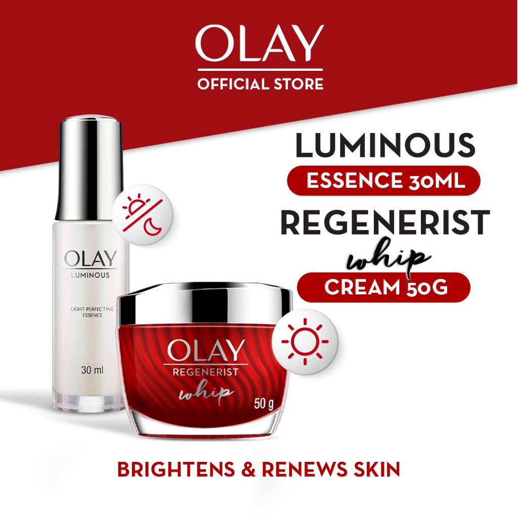 Olay Power Duo Skincare Set -Olay Luminous Light Perfecting Serum (30ml ...