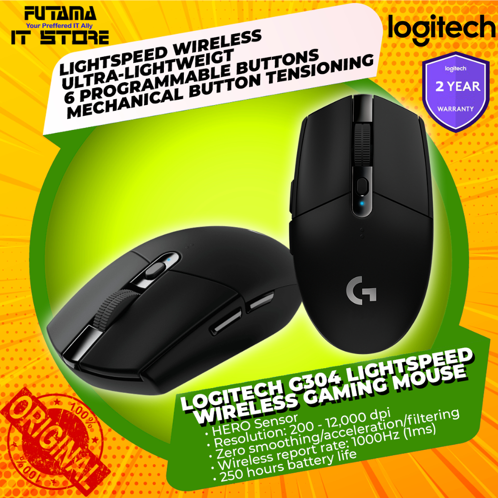 Logitech G304 LIGHTSPEED Wireless Gaming Mouse - 12,000 dpi/6 ...