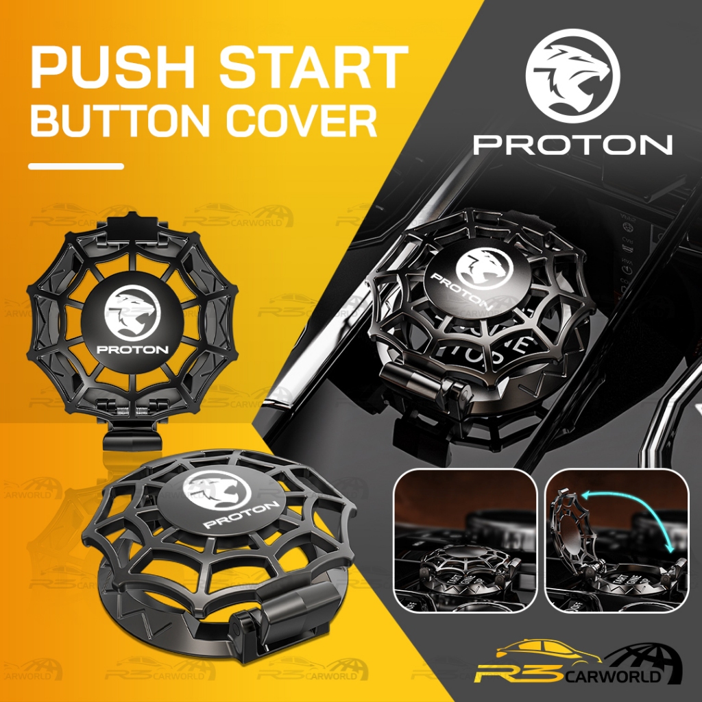 PROTON 𝐏𝐔𝐒𝐇 𝐒𝐓𝐀𝐑𝐓 𝐁𝐔𝐓𝐓𝐎𝐍 Keyless Cover SAGA PERSONA IRIZ Accessories ...