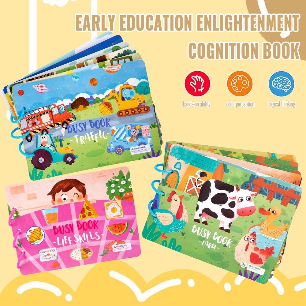 Busy Book / Quiet Book / Activity Book Montessori Early Learning Busy ...