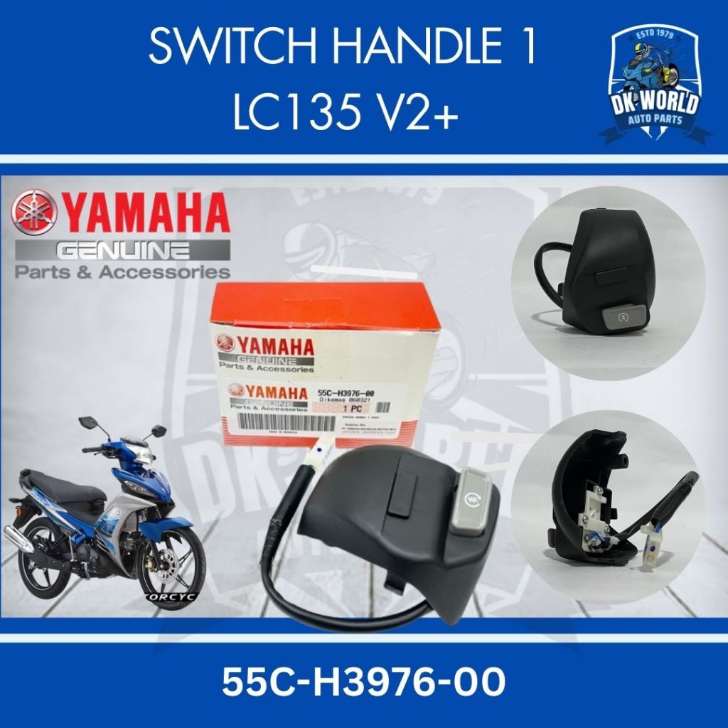 READY STOCK💯 ORIGINAL Yamaha LC135 V1 V2 V3 V4 V5 V6 V7 Handle Switch Suis Starter Tangan Kanan ...