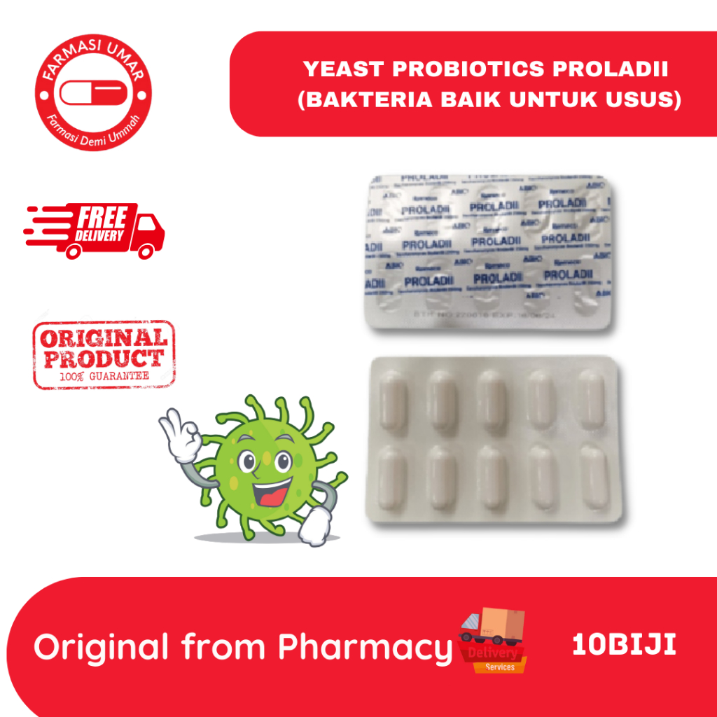 ( ANTI-DIARRHOEA) Remeco Proladii Yeast Probiotic 250mg Capsule (untuk ...
