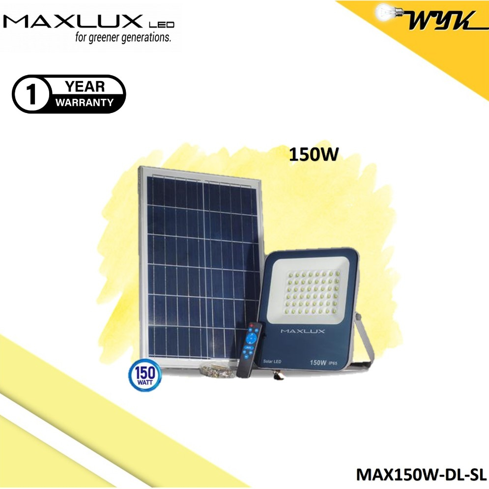 Maxlux 150w Led Solar Smd Floodlight(DL) | Shopee Malaysia
