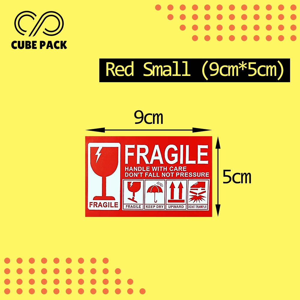 Fragile Sticker Label Handle With Care Mudah Pecah Warning Label ACEVE ...