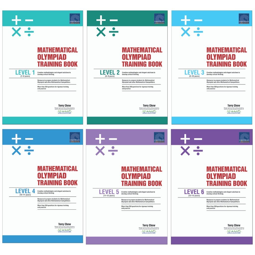 Mathematical Olympiad Training Book Level 1 - 6 — by Terry Chew | Skill ...