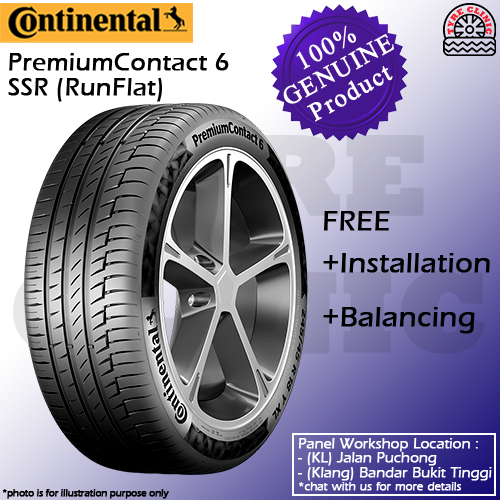 CONTINENTAL PREMIUM CONTACT 6 SSR TYRE (RUNFLAT) (21 22 INCH) | Shopee ...