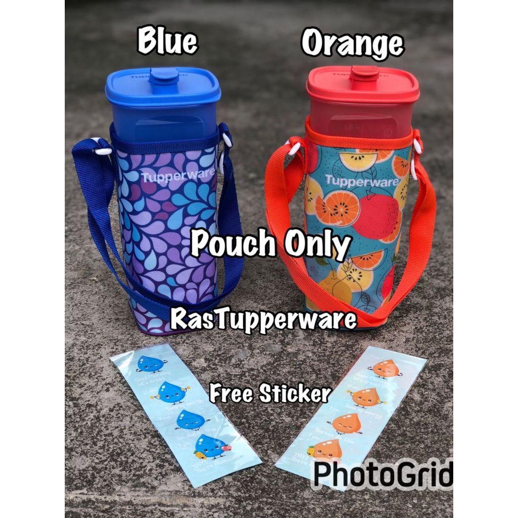 TUPPERWARE POUCH SLIM LINE 2L/ECO 2L WITH FREE STICKER(BLUE/ORANGE ...