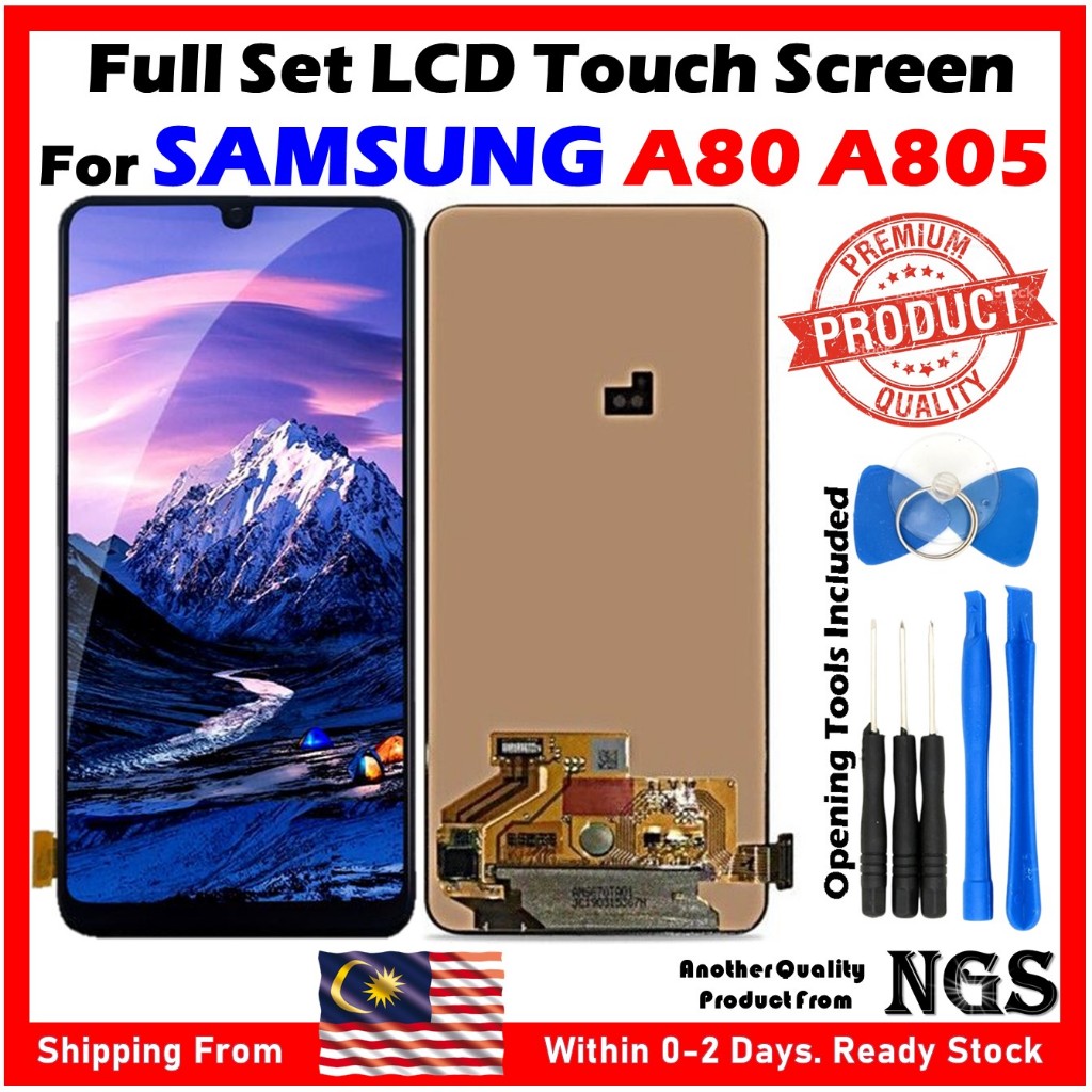 AMOLED Full Set LCD Touch Screen For SAMSUNG Galaxy A80 A805 A805F with ...