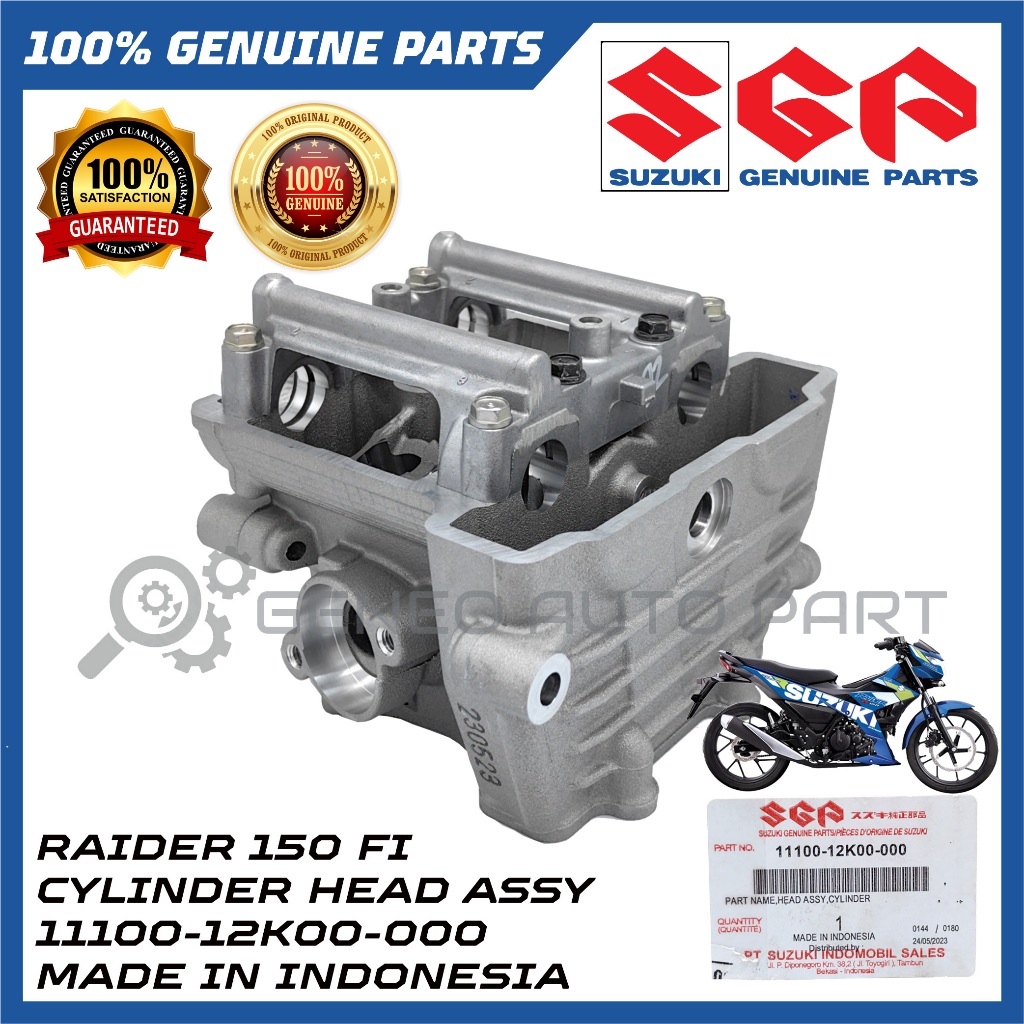 SUZUKI RAIDER 150 FI FUEL INJECTION CYLINDER HEAD ASSY [11100-12K00-000 ...