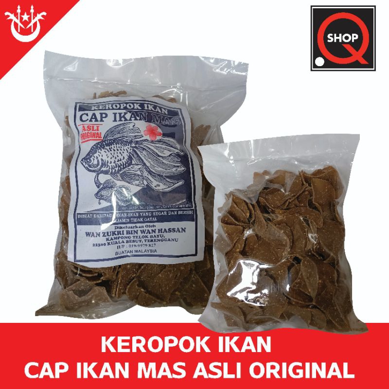 Keropok Ikan Cap Ikan Mas Asli Original /Kerepok Kuala Besut (500g) | Shopee Malaysia