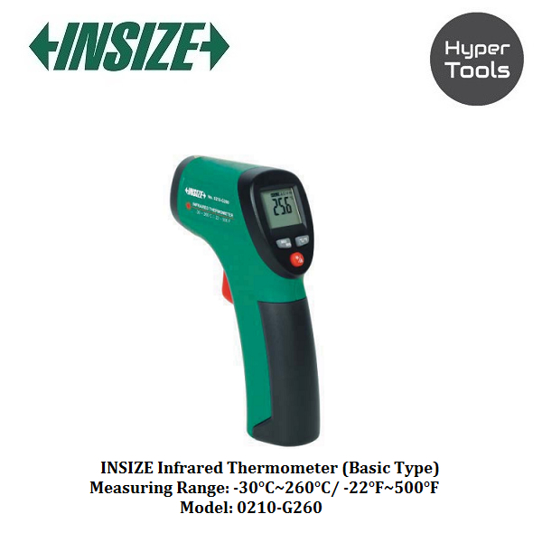 INSIZE Infrared Thermometer (Basic Type) Measuring Range: -30°C~260°C ...