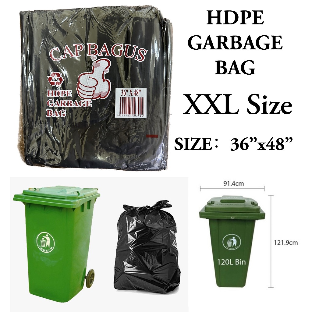 Garbage Plastic Bag XXL Size:36"X48"(1KG+-) / 垃圾袋 HDPE Plastik Beg ...