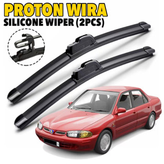 【2Pcs】Proton Wira / Satria Front Windscreen Wiper Wira Silicone Soft Wiper Windshield Wiper SF17 ...