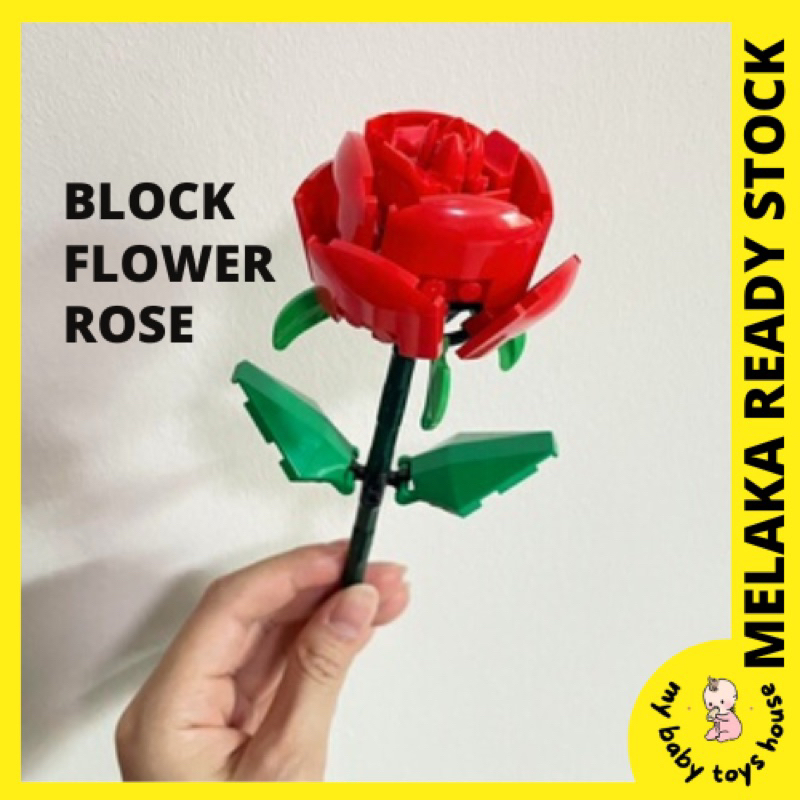 Eternal Flower Block Bunga Rose Sunflower Table Building Block Brick ...
