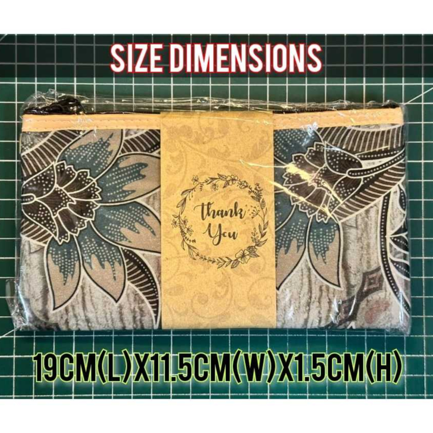 Cenderahati Batik dompet Dompet zip Saiz 19 sm Zip Pembungkusan Plastik ...