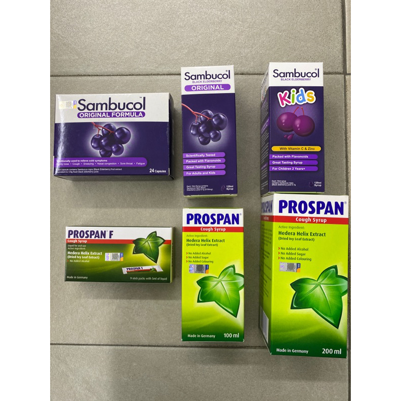 Sambucol Black Elderberry Original & Kids / Prospan 100ml & 200ml ...