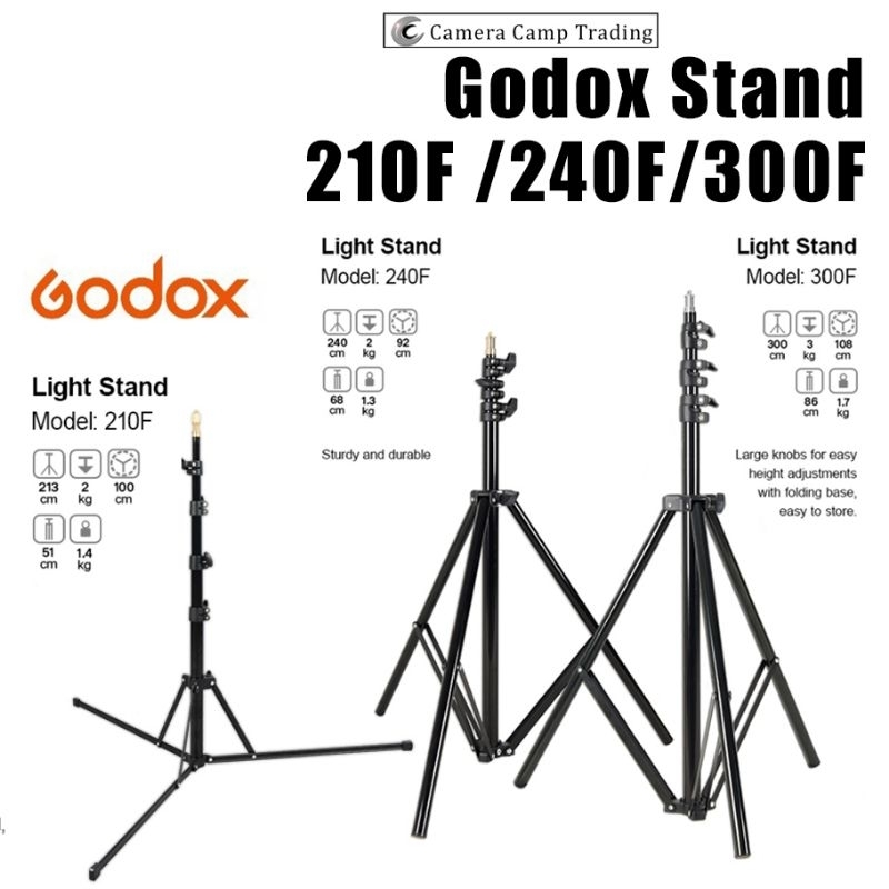 Godox 210F OR 240F OR 300F Light Stand | Shopee Malaysia
