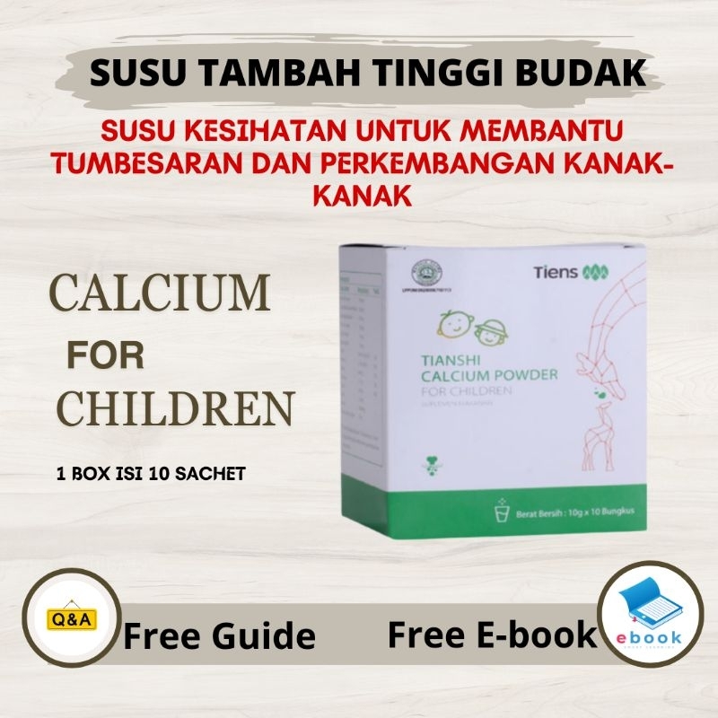 Tianshi Calcium Powder for Children - penambah tinggi badan budak ...