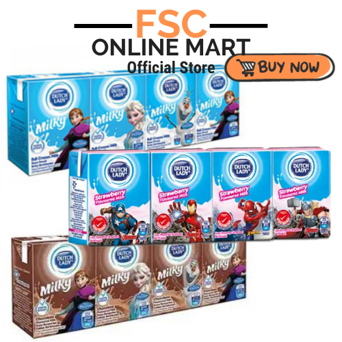 [FSC] Dutch Lady UHT Milk School Pack 125ml x 4pack | Shopee Malaysia