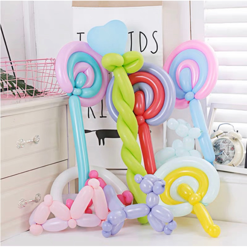 260 LONG BALLOON CLOWN BALLON• MACAROON TWIST BALLOON LATEX •BIRTHDAY ...