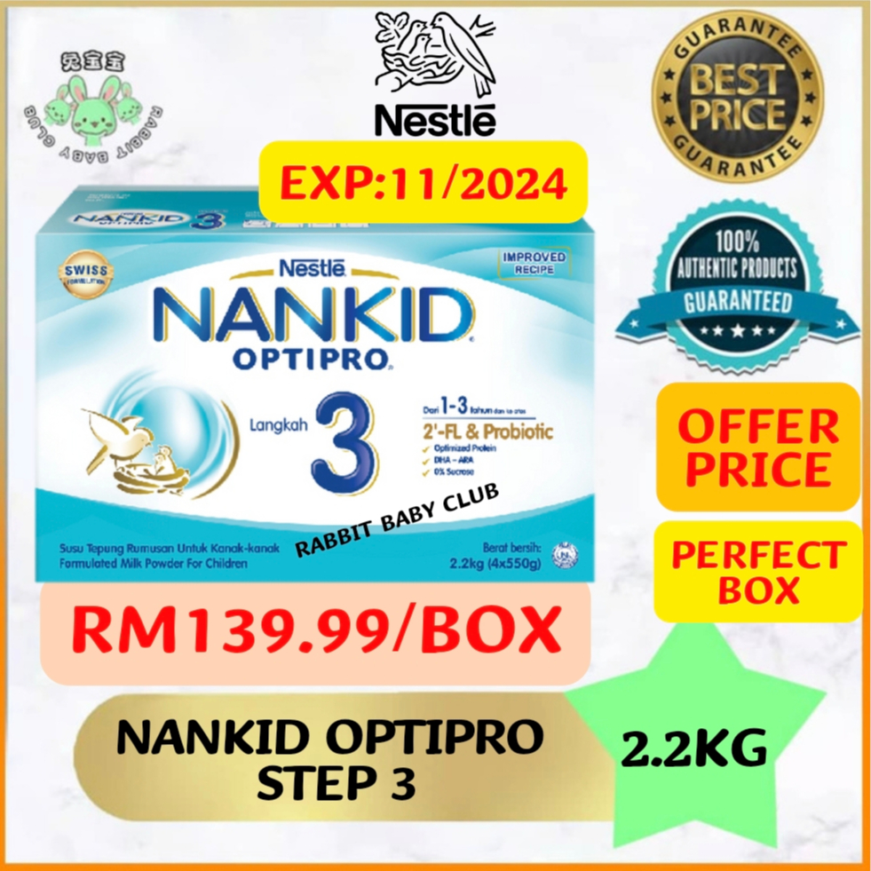 Nestle NANKID OPTIPRO Step 3 (2.2kg)new packing | Shopee Malaysia