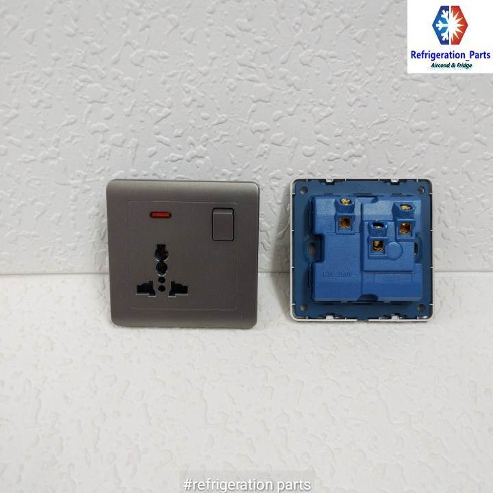 CZ kelabu suis soket 10a 13a 15a 20a aircond suis heater soket palam lampu kipas 灰色插座开关 grey ...