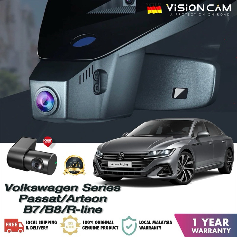 🔥4K UHD Premium Dash Cam🔥Volkswagen Series Arteon R-Line/Passat B7 B8 ...