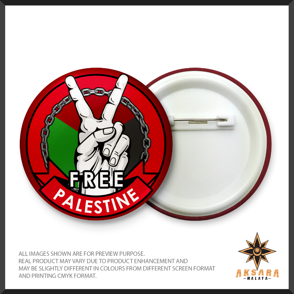 Button Badge Palestine - 58mm size - Peace Palestine | Shopee Malaysia