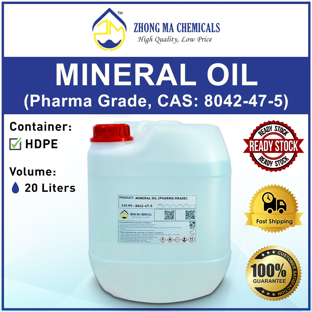 Mineral Oil (Pure White Oil) (Pharma Grade) 纯净矿物油 20L | Shopee Malaysia