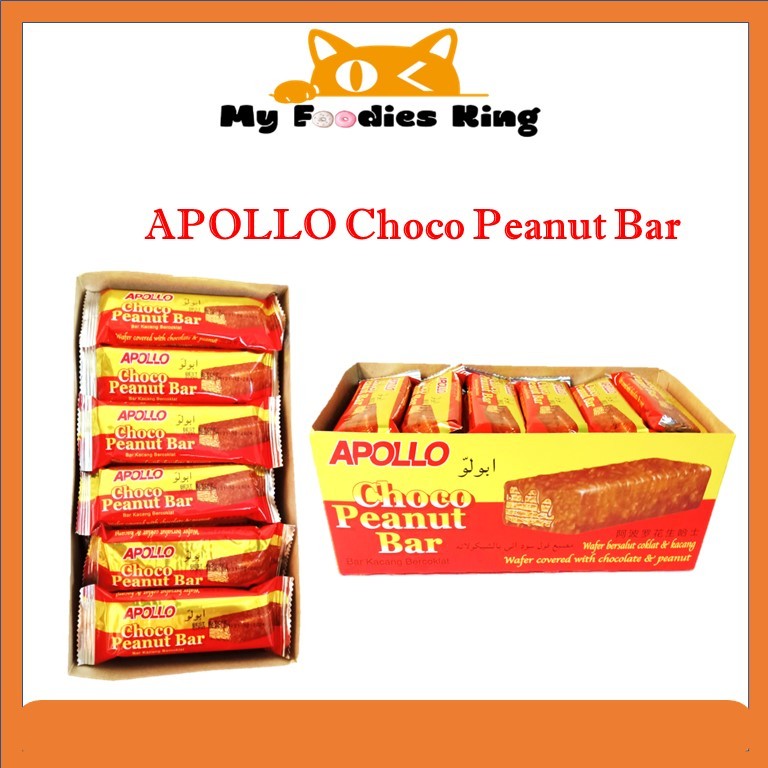 17g x 36pcs Apollo Choco Peanut Bar [ My foodies King ] | Shopee Malaysia