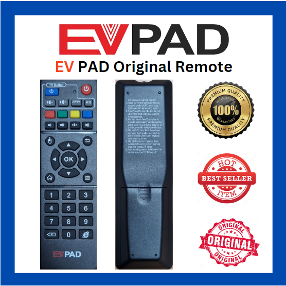 EV pad remote, TV box EV pad remote, original EV pad remote | Shopee ...