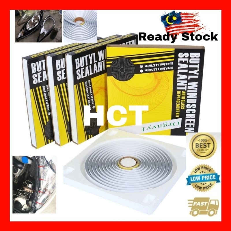 HEADLAMP COVER SEALANT / HEADLAMP GUM / (GREY)(9.5mm x 4.57m) | Shopee ...