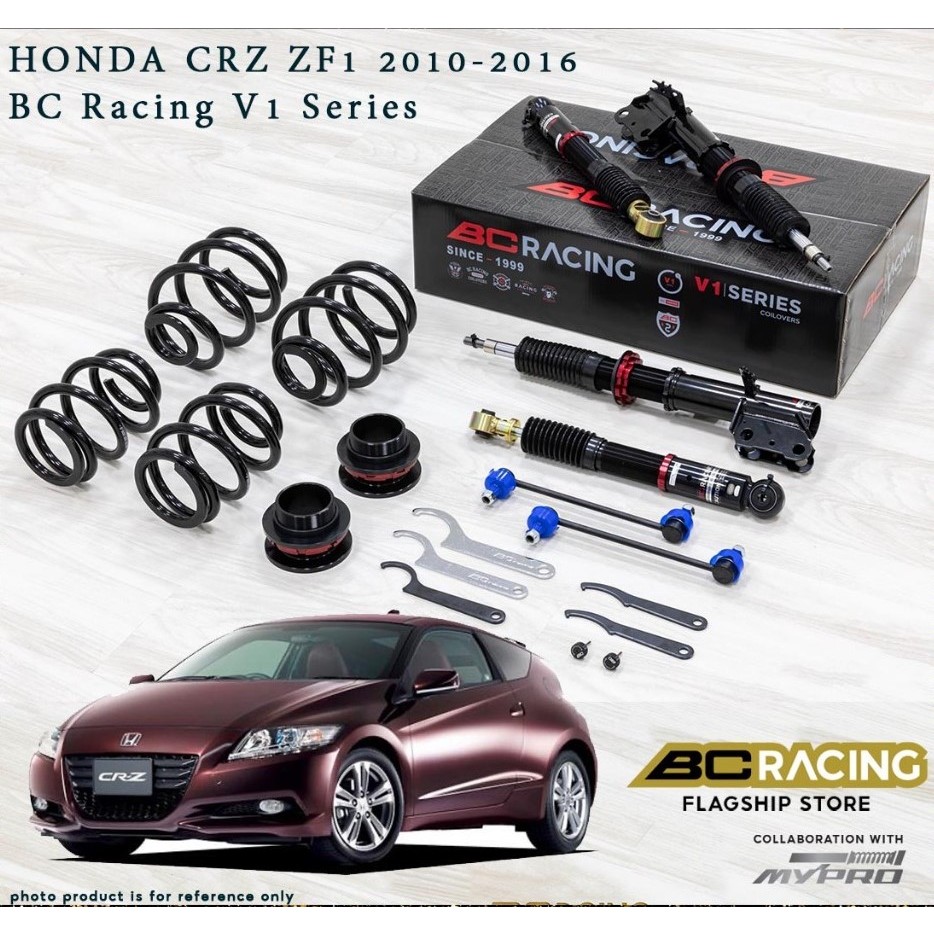 BC Racing V1 Series High Low Soft Hard Adjustable Absorber for Honda CRZ ZF1 2010-2016 | Shopee ...