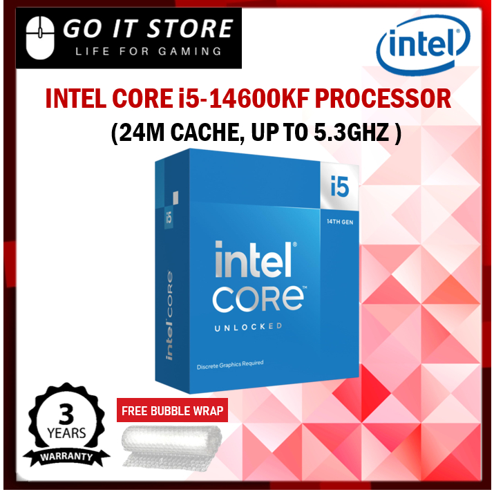 Intel Core i5-14600K / i5-14600KF LGA1700 14th Gen Desktop Processor (24M Cache, Up To 5.3 GHz ...