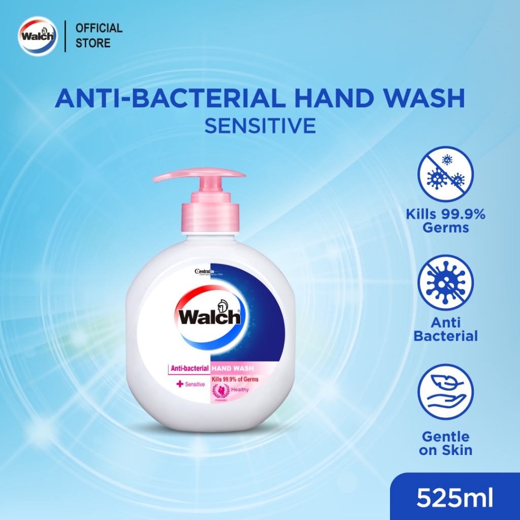 WALCH Antibacterial Hand Wash (Sensitive) 525ml | Shopee Malaysia