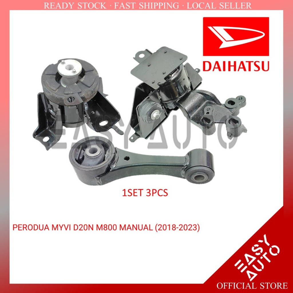 1SET 3 PIECES !! PERODUA MYVI D20N M800 MANUAL (2018-2023) - ENGINE ...