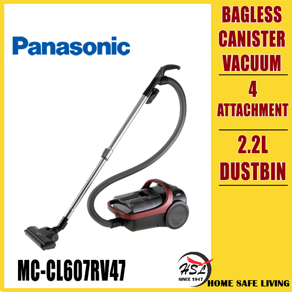Panasonic 2100W Cyclone Bagless Canister Vacuum Cleaner with HEPA ...